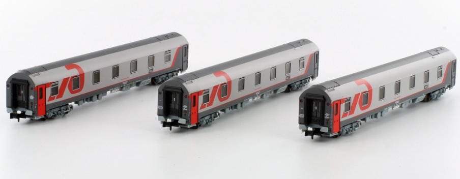 LSMODELS 78028 (N scale) Set Moscow-Nice, light grey/dark grey/red / Ep ...